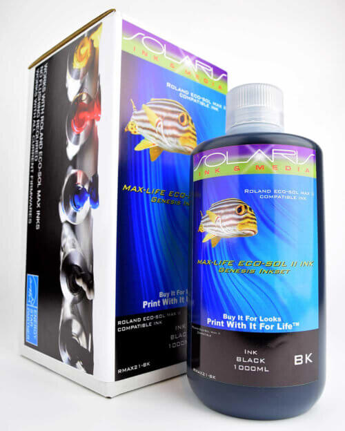 Roland Eco-Sol Max 2 Ink Black 1 Liter - LiqueColor