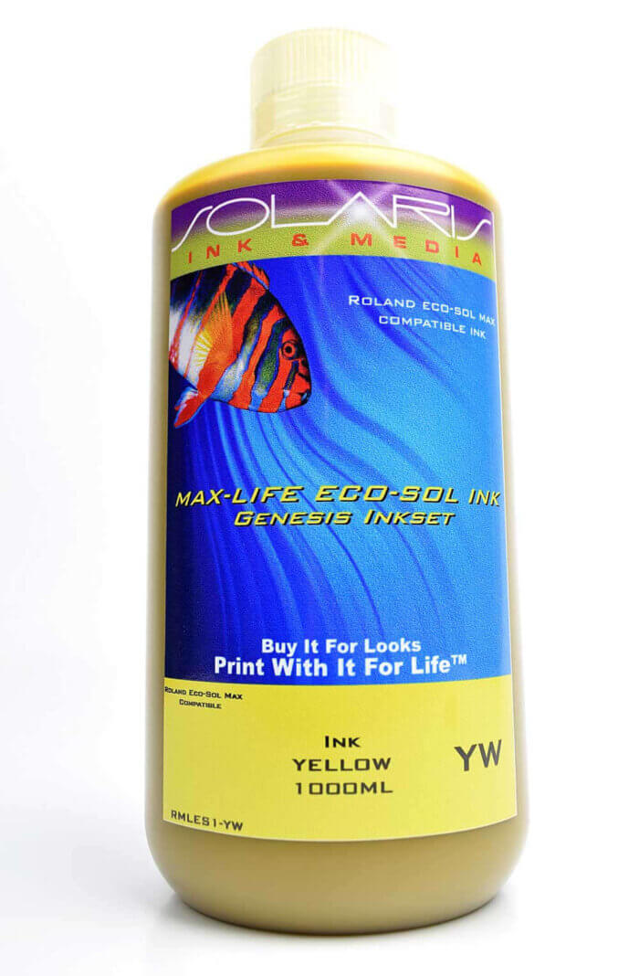 Roland Eco-Sol Max Ink Yellow 1 Liter - LiqueColor